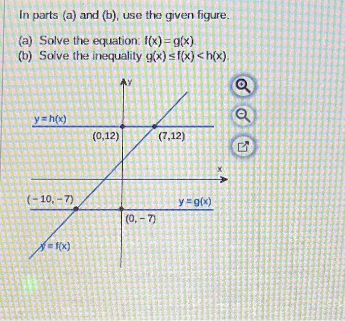 Solved In Parts A And B Use The Given Figure A Solve