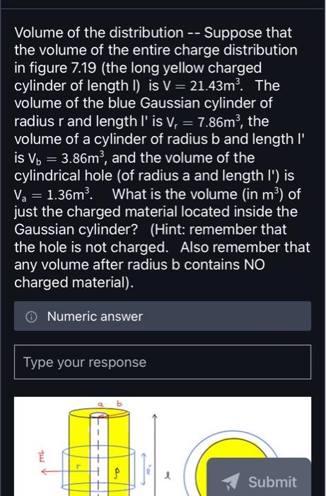Solved Volume of the distribution -- Suppose that the volume | Chegg.com