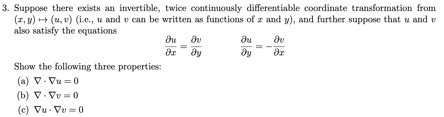 Solved Suppose there exists an invertible, twice | Chegg.com