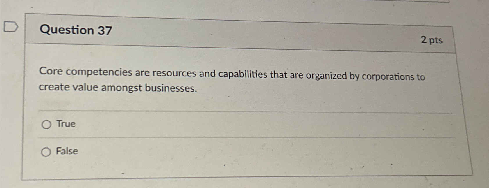 Solved Question 372 ﻿ptsCore competencies are resources and | Chegg.com