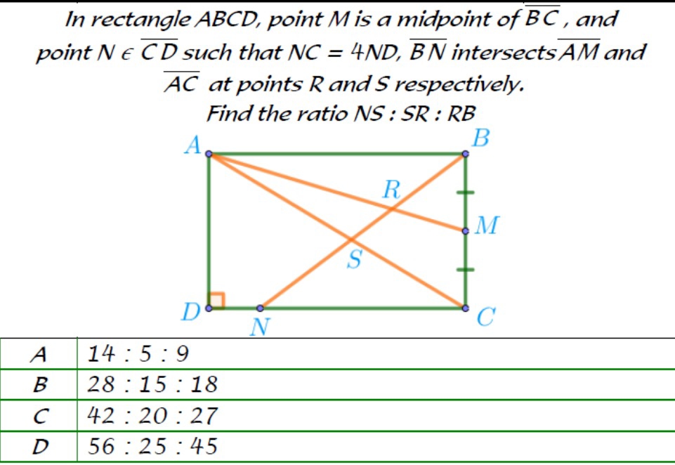 Solved In rectangle ABCD, point M ﻿is a midpoint of | Chegg.com
