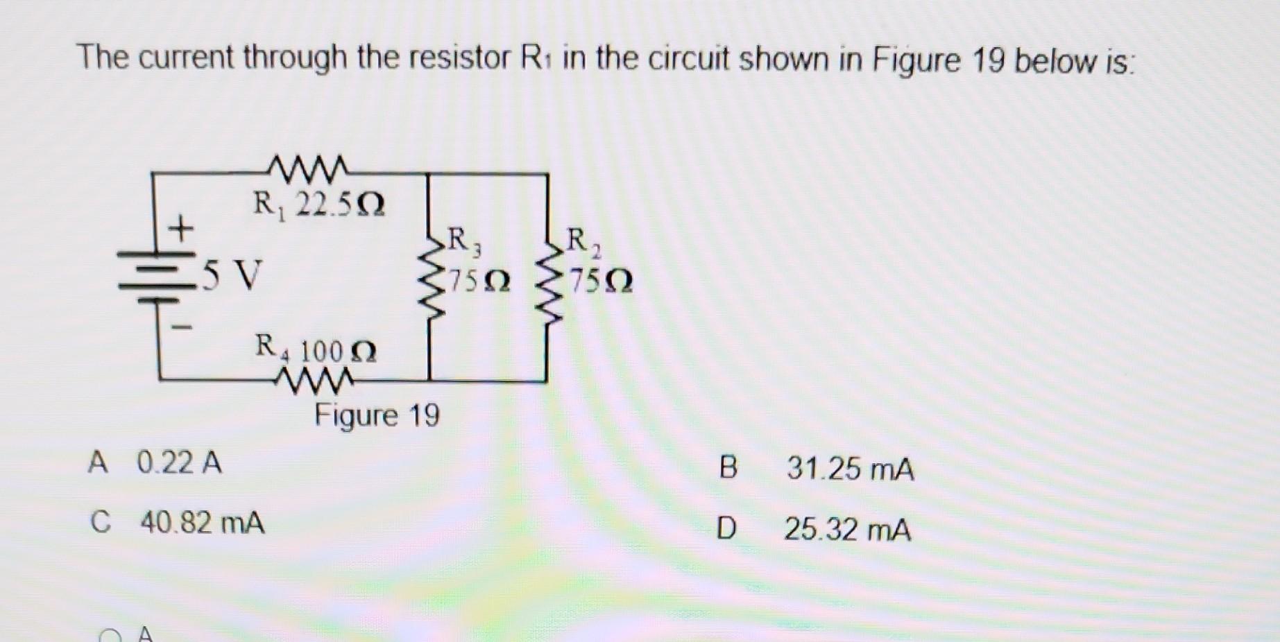 Solved The current through the resistor R1 in the circuit | Chegg.com