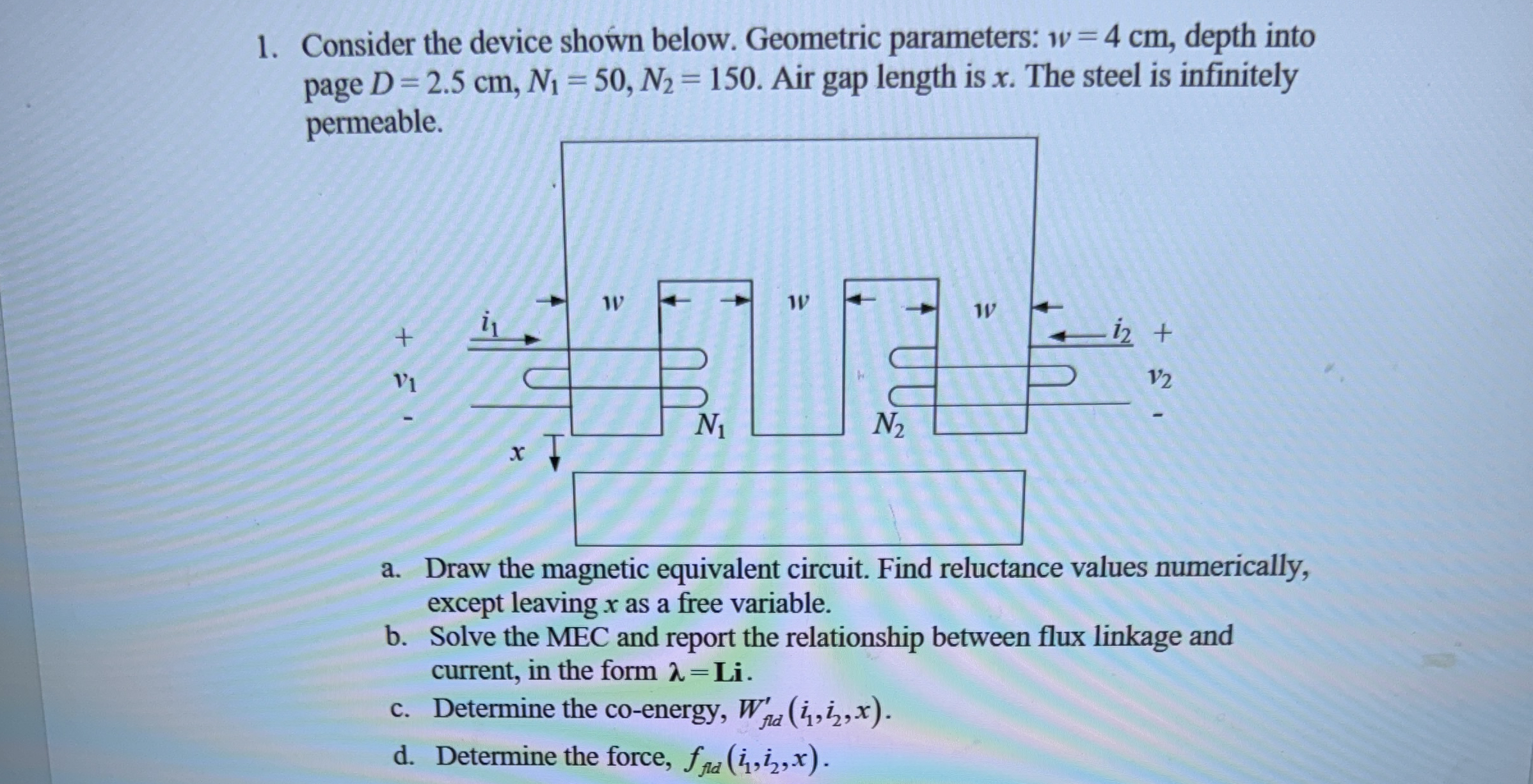 Solved Consider the device shown below. Geometric | Chegg.com
