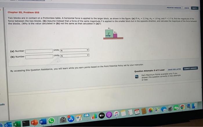 Solved PRINTER VERSION BACK NET Chapter 05, Problem Oss Two | Chegg.com