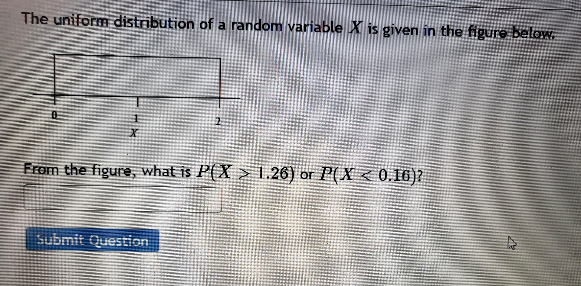Solved The uniform distribution of a random variable x ﻿is | Chegg.com