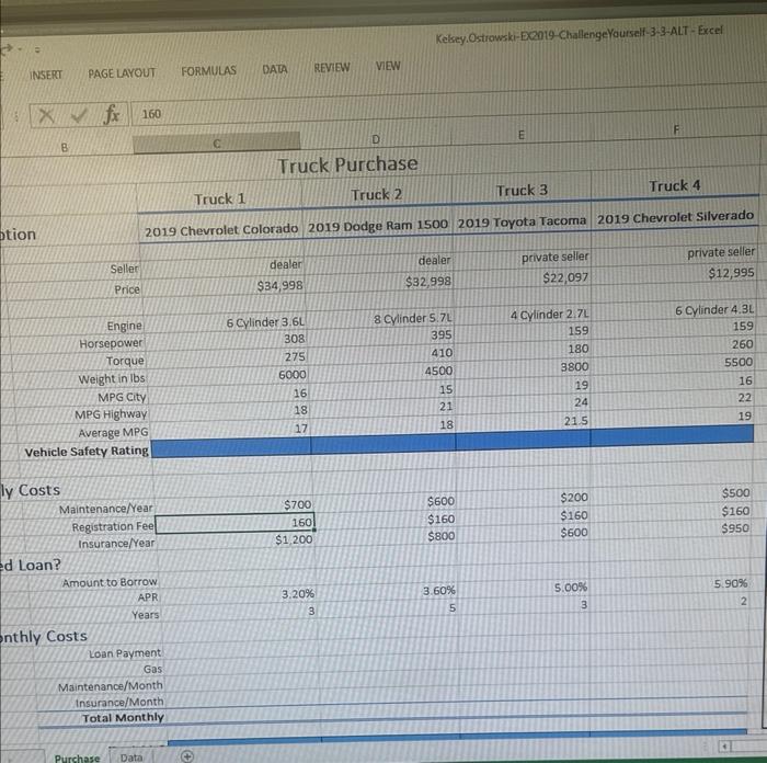 Solved IIHS Safety Rating Lookup Chart Large and Small | Chegg.com