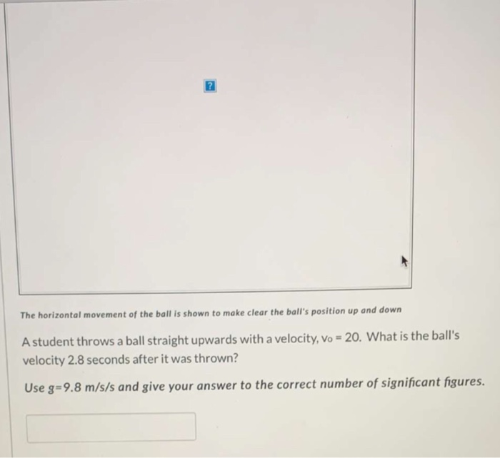 Solved The horizontal movement of the ball is shown to make | Chegg.com