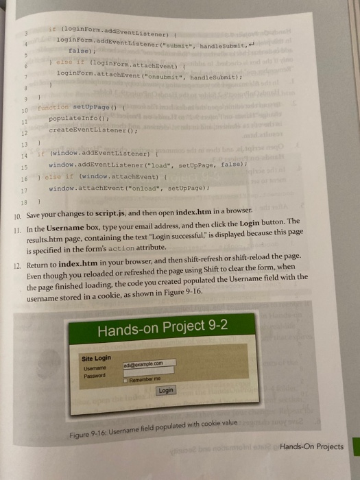 Solved Hands-On Project 9-2 One common use of cookies on a | Chegg.com