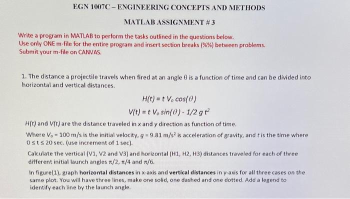 Solved Write a program in MATLAB to perform the tasks | Chegg.com