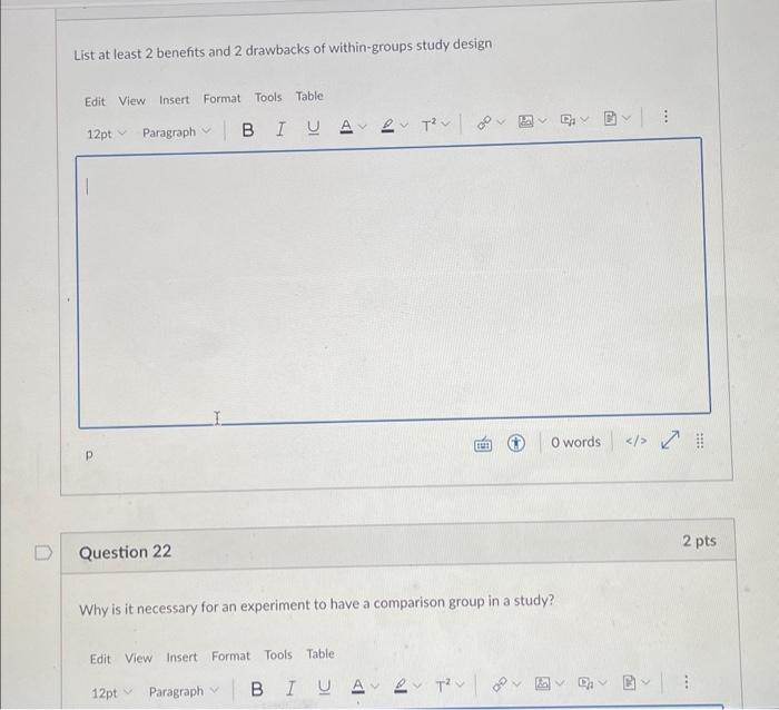 Solved List at least 2 benefits and 2 drawbacks of | Chegg.com