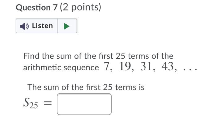 Solved Find the common difference, the nth term, the 6th | Chegg.com