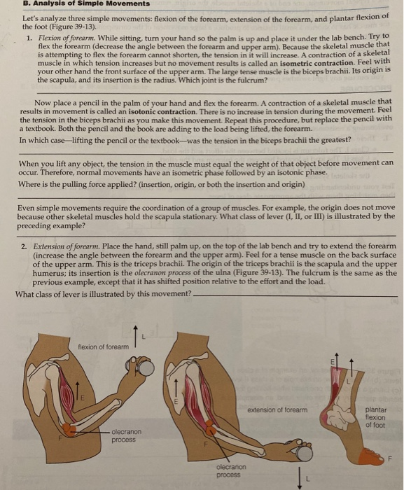 Solved: B. Analysis Of Simple Movements Let's Analyze Thre... | Chegg.com
