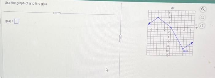 Solved Use the graph of g to find g(4) g(4)= | Chegg.com