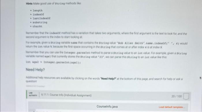 Solved 6.11 Course Info (Individual Assignment) This is an | Chegg.com