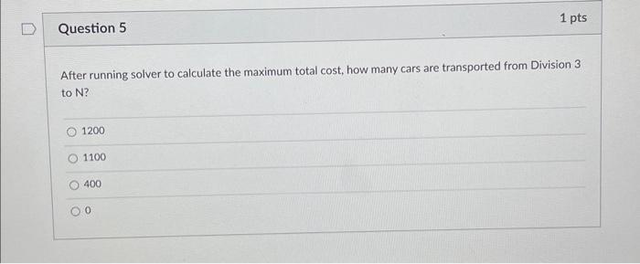 After running solver to calculate the maximum total | Chegg.com