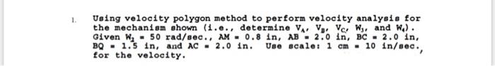 Uning velocity polygon method to perform velocity | Chegg.com