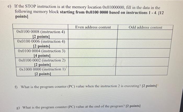 1. The initial value in R5 is 0×xFCE2345, in R7 is | Chegg.com