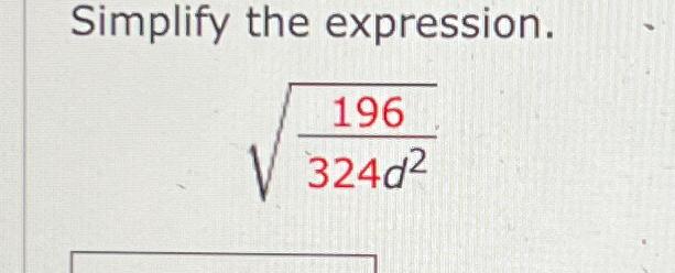 Solved Simplify The Expression196324d22 8607