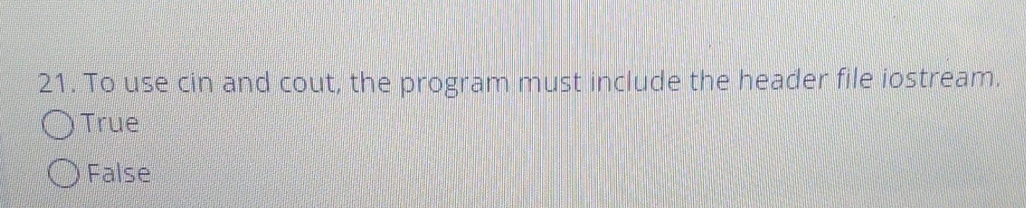 Solved To use cin and cout, the program must include the | Chegg.com