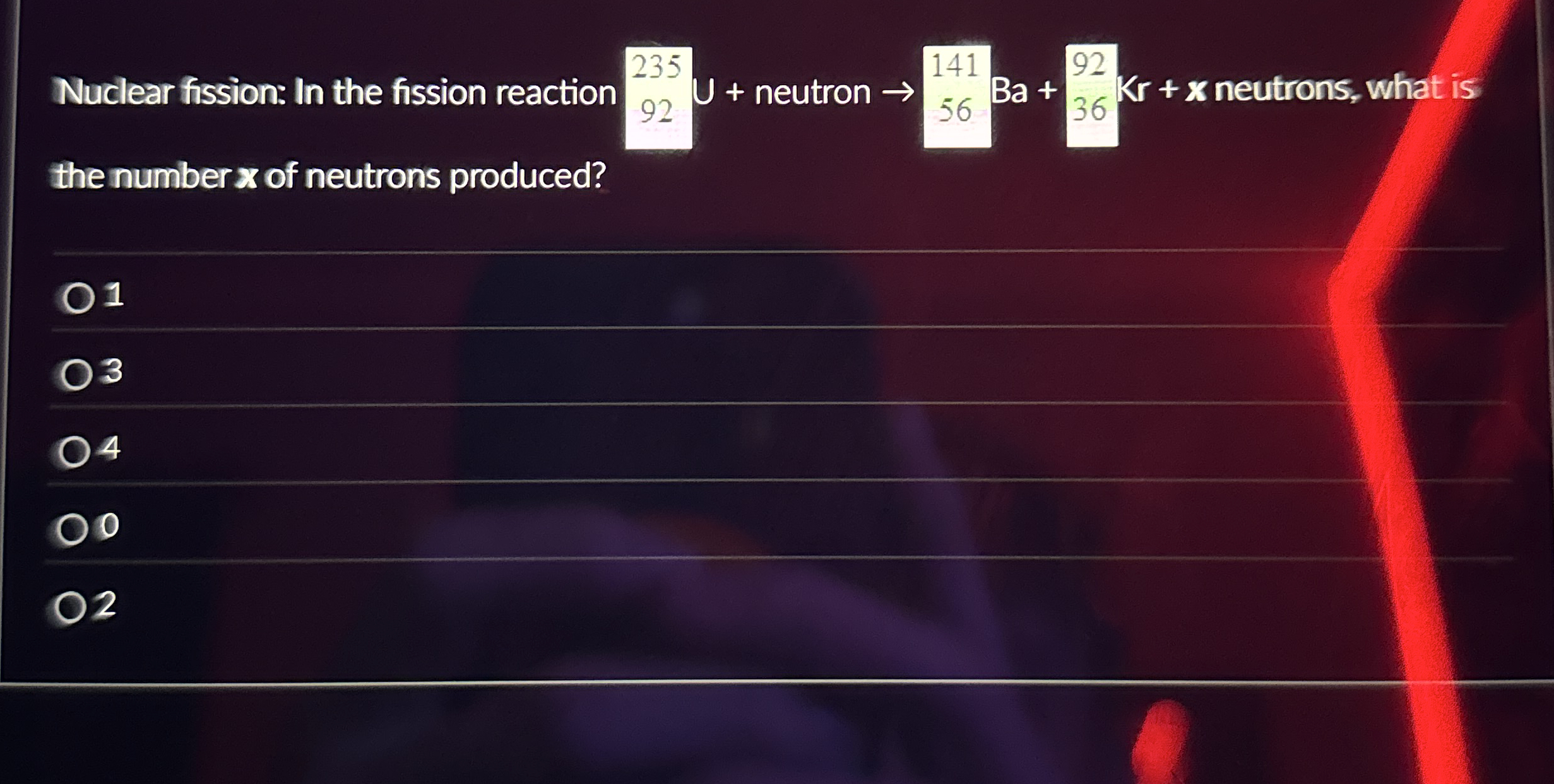 Solved Nuclear fission: In the fission reaction ?92235U+ | Chegg.com
