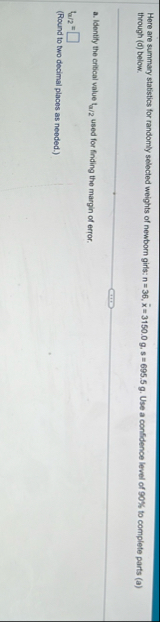 Solved Here are summary statistics for randomly selected | Chegg.com