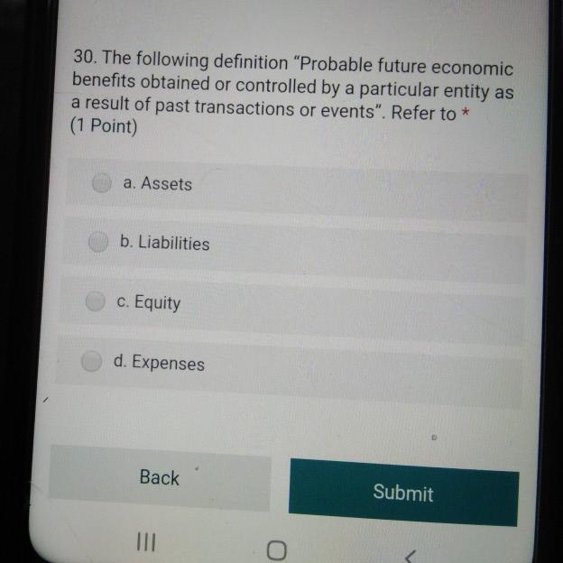 Solved 30. The following definition "Probable future | Chegg.com