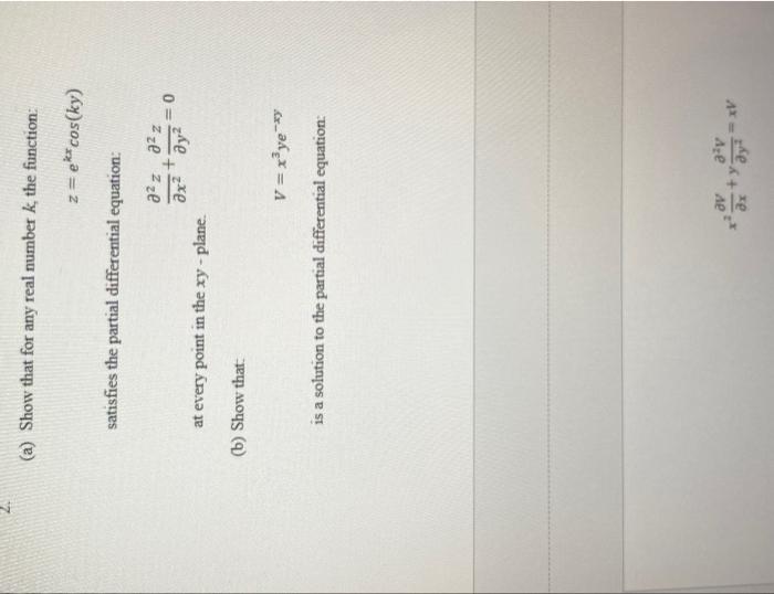 Solved A Show That For Any Real Number K The Function