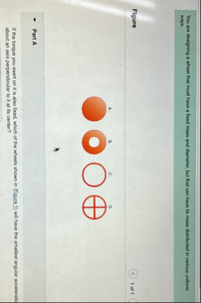 You are designing a wheel that must have a fixed mass | Chegg.com