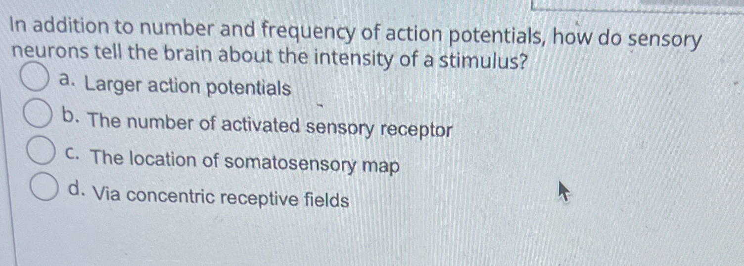 Solved In addition to number and frequency of action | Chegg.com