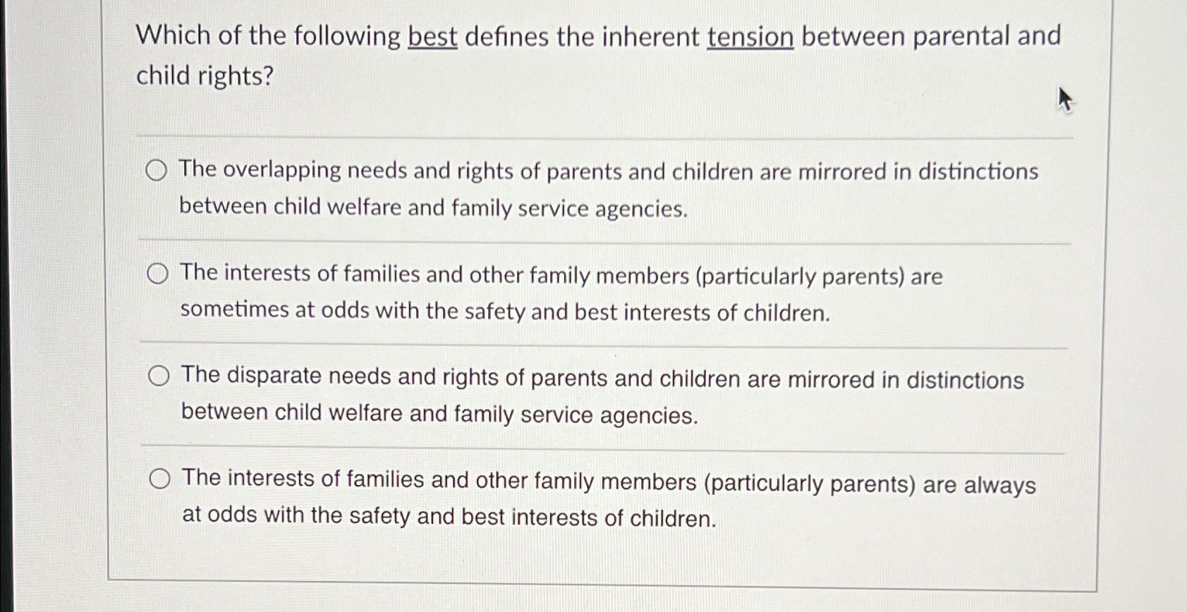 Solved Which of the following best defines the inherent | Chegg.com