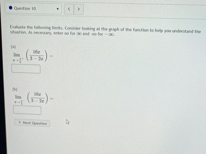 Solved Evaluate the following limits. Consider looking at | Chegg.com