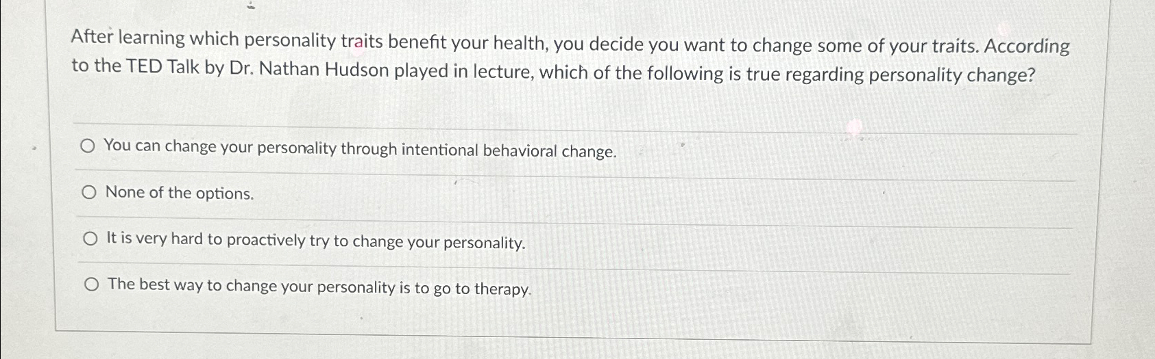 Solved 21 ﻿After learning which personality traits benefit | Chegg.com