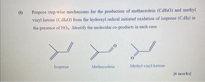 Solved Propose step-wise mechanisms for the production of | Chegg.com