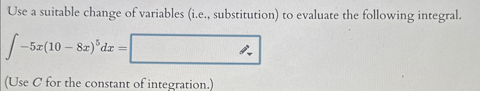 Solved Use a suitable change of variables (i.e., | Chegg.com