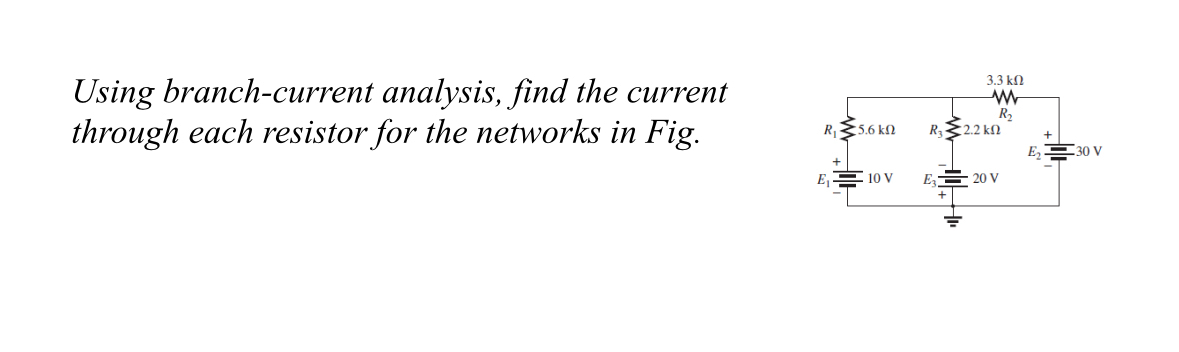 Using branch-current analysis, find the current | Chegg.com