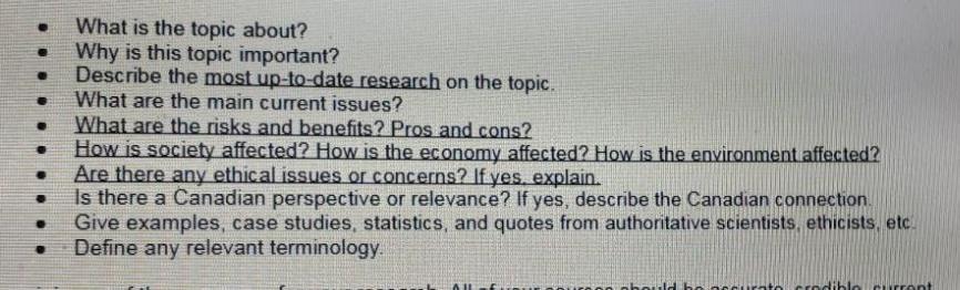 Solved . What is the topic about? Why is this topic | Chegg.com