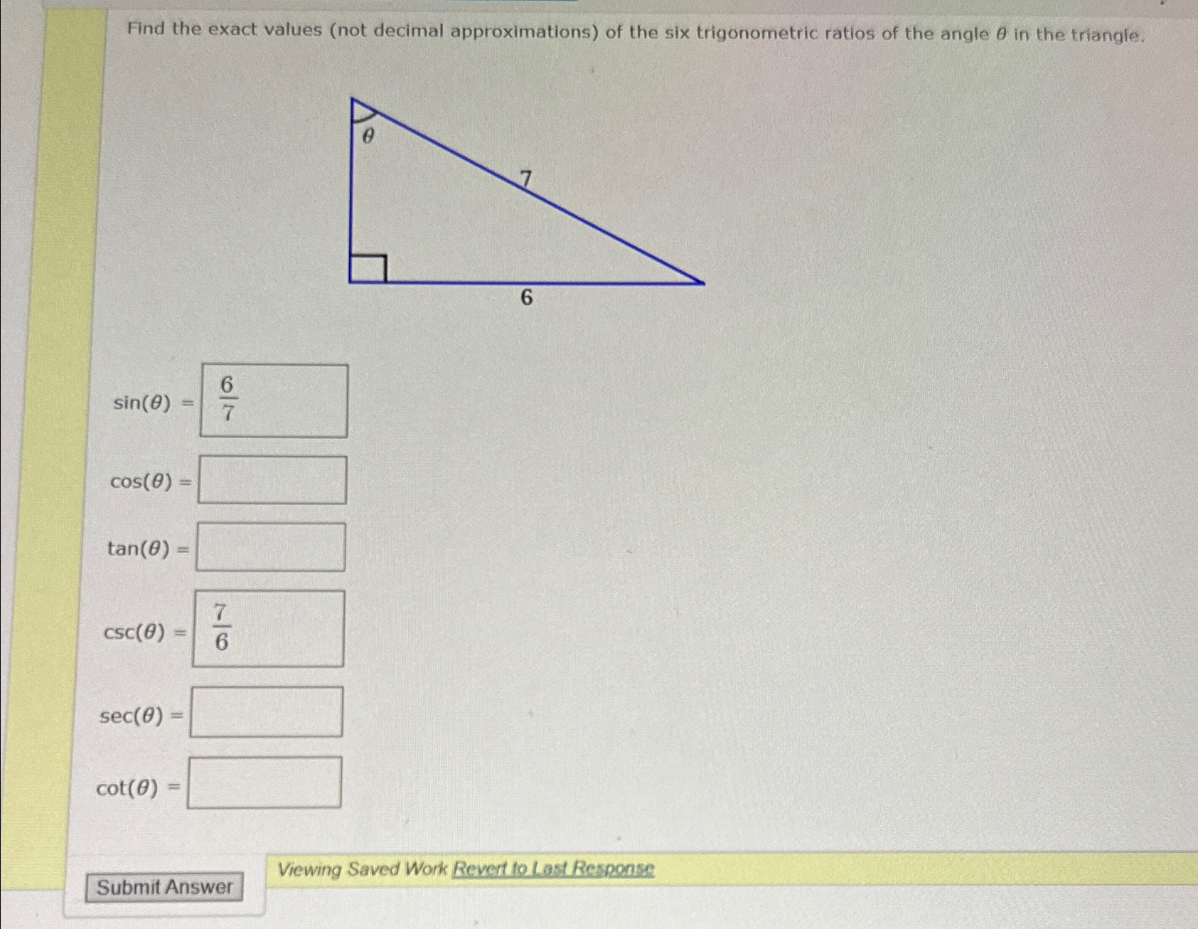 Solved Find the exact values (not decimal approximations) | Chegg.com