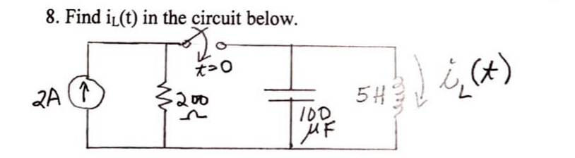Solved Find iL(t) ﻿in the circuit below.Show all steps and | Chegg.com