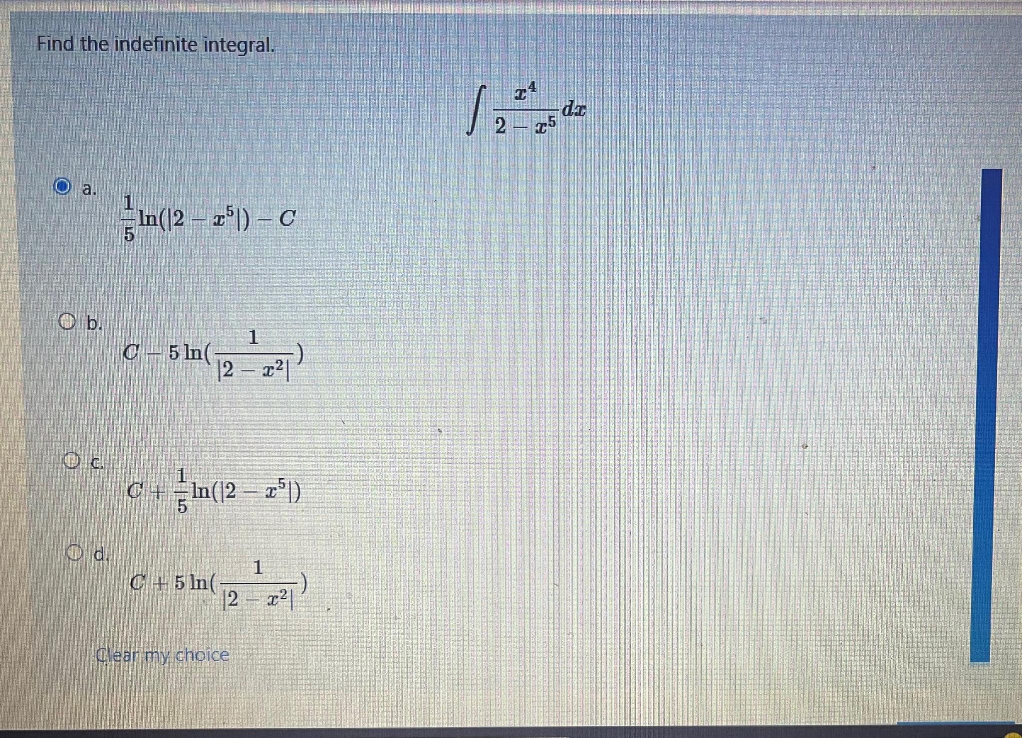 Solved Find the indefinite | Chegg.com
