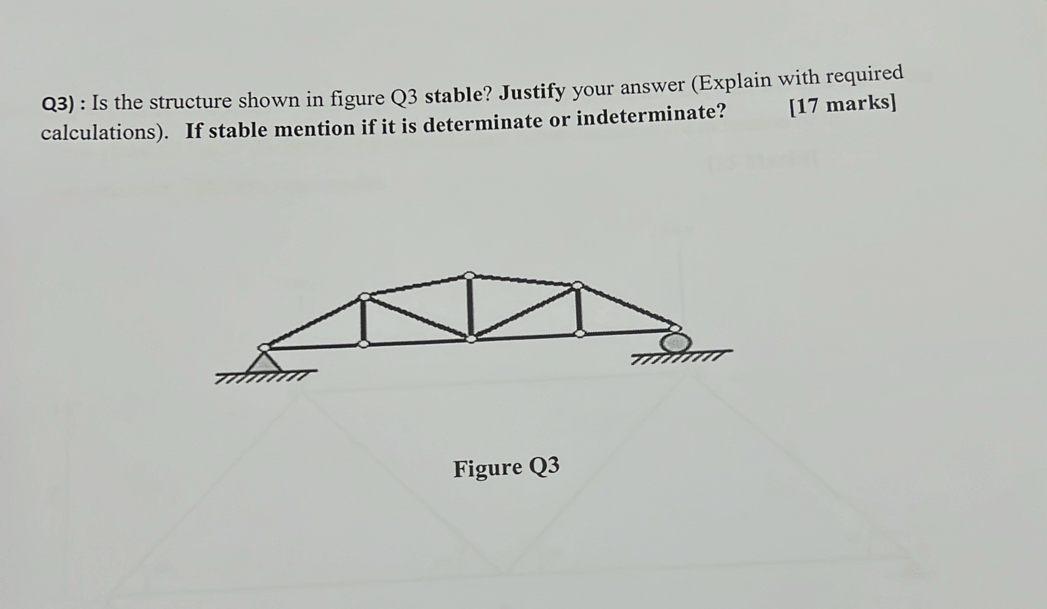 Solved Q3) ﻿: Is the structure shown in figure Q3 ﻿stable? | Chegg.com