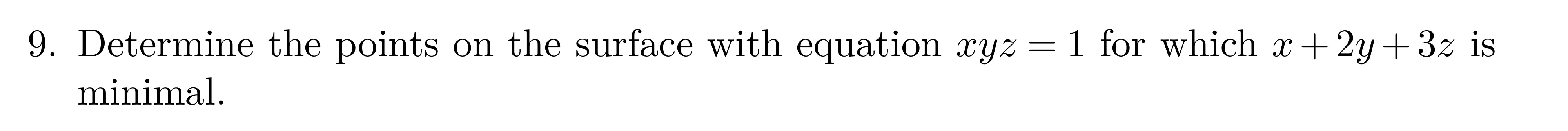 Solved Determine the points on the surface with equation | Chegg.com
