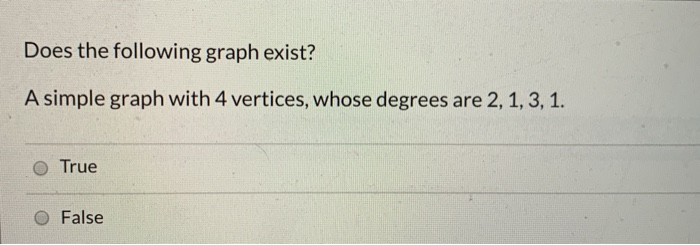 Solved Does the following graph exist? A simple graph with 4 | Chegg.com