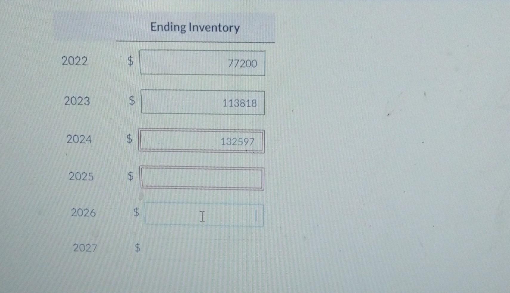 Solved Compute the ending inventory for Blue Company for | Chegg.com
