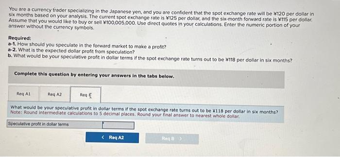 Solved You are a currency trader specializing in the | Chegg.com