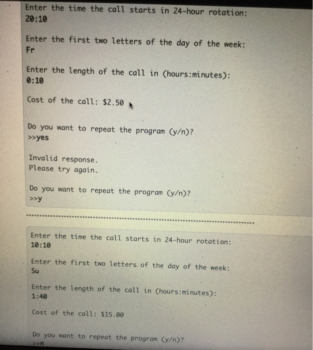 Solved 2 Write A Python Program That Computes The Cost Of A 1055