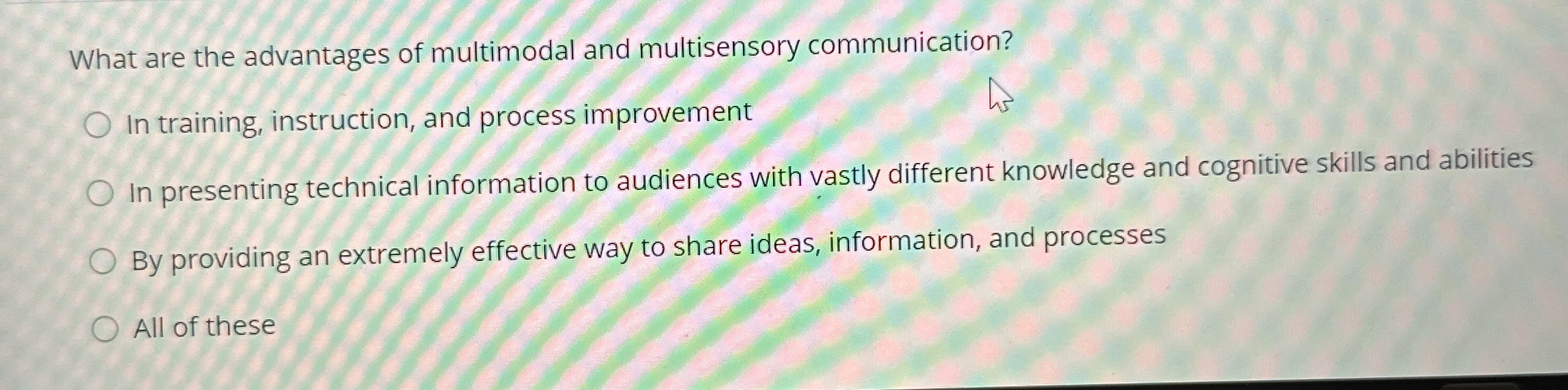 Solved What are the advantages of multimodal and | Chegg.com