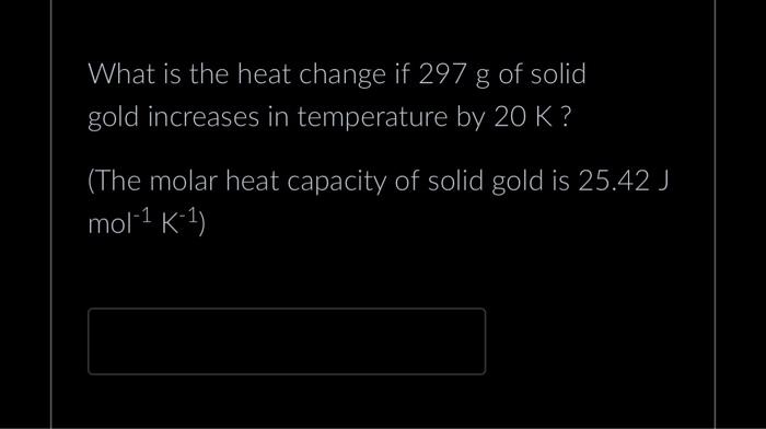 Solved What is the temperature change if 1400 J of heat is | Chegg.com