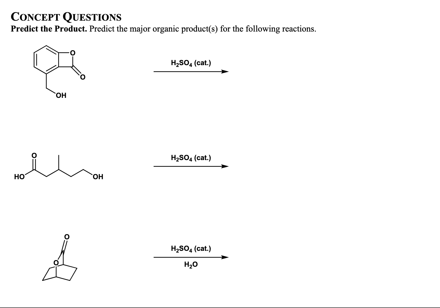 Solved Concept QuestionsPredict the Product. Predict the | Chegg.com Solved Concept QuestionsPredict the Product. Predict the | Chegg.com