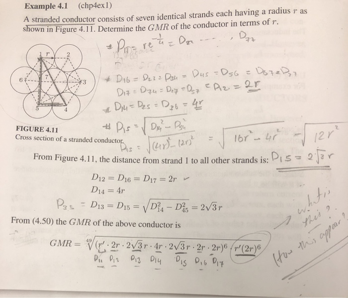 Solved Example 4.1 (chp4exl) A stranded conductor consists | Chegg.com