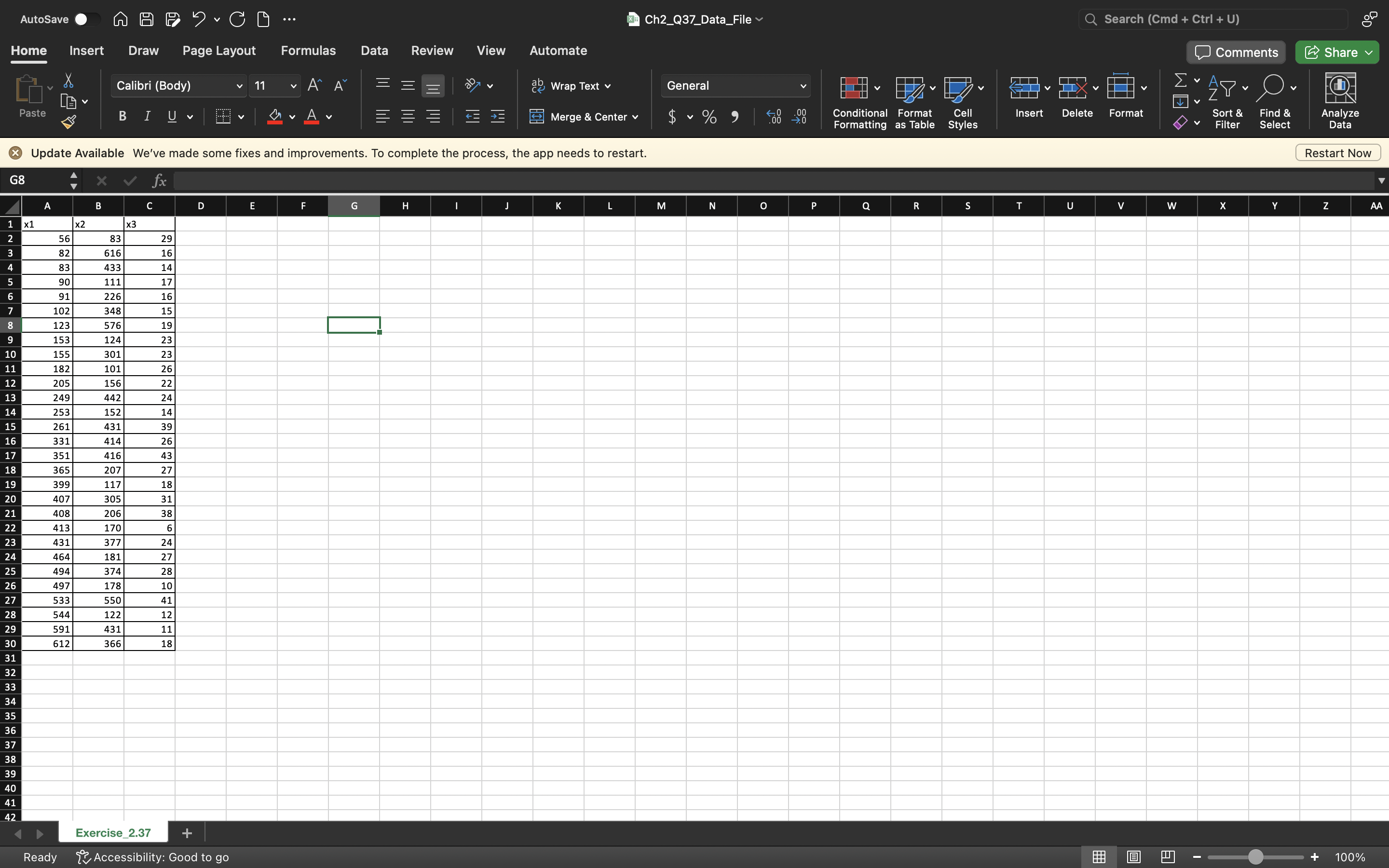 Bin the values of x1 ﻿into 3 ﻿equal-size groups. | Chegg.com